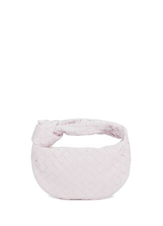 Bottega Veneta Kadın Pembe Örgü Dokulu Deri El Çantası EU