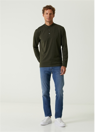 Canali Erkek Slim Fit Mavi Jean Pantolon 58 IT Canali Erkek Slim Fit Mavi Jean Pantolon 58 IT