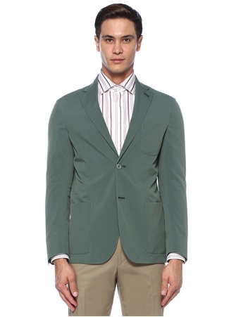 Corneliani Id Erkek Yeşil Kelebek Yaka Ceket 50 IT
