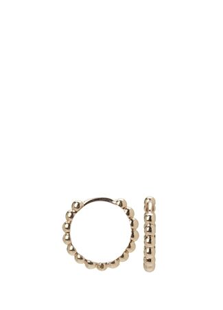 Collection Kadın Yuvarlak Formlu Altın Rengi Küpe EU