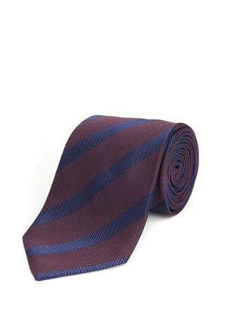 Beymen Collection Erkek Bordo Verev Çizgili İpek Kravat EU IT Beymen Collection Erkek Bordo Verev Çizgili İpek Kravat EU IT
