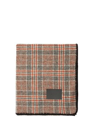 Beymen Hediye Bej Ekose Desenli Battaniye Siyah