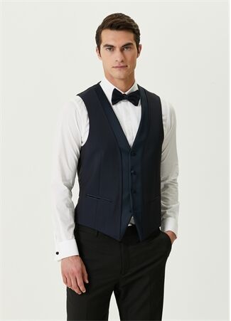 Palzileri Lab Erkek Lacivert Yün Yelek 50 IT