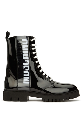 Moschino Kadın Siyah Logo Baskılı Yağmur Botu 36 EU Moschino Kadın Siyah Logo Baskılı Yağmur Botu 36 EU