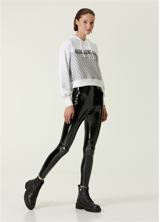 Red Valentino Kadın Siyah Logo Detaylı Tayt XS EU Red Valentino Kadın Siyah Logo Detaylı Tayt XS EU