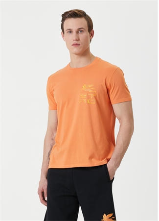 Etro Erkek Turuncu Logo Baskılı T-shirt S Eu Etro Erkek Turuncu Logo Baskılı T-shirt S Eu