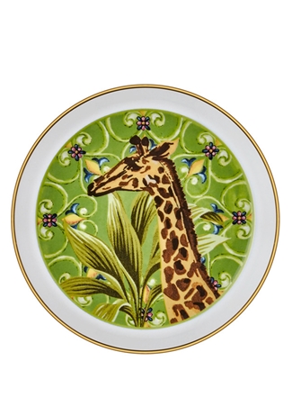Chiara Alessi İl Giardino Figürlü Seramik Petit Four Tabağı Çok Renkli Chiara Alessi İl Giardino Figürlü Seramik Petit Four Tabağı Çok Renkli