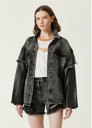 Academia Kadın Siyah Deri Kol Detaylı Jean Mont 34 Academia Kadın Siyah Deri Kol Detaylı Jean Mont 34