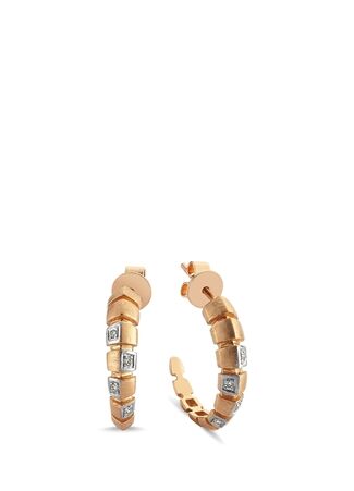 Collection-Selda Jewellery Kadın Dragon Pırlantalı Altın Rengi Küpe EU Collection-Selda Jewellery Kadın Dragon Pırlantalı Altın Rengi Küpe EU