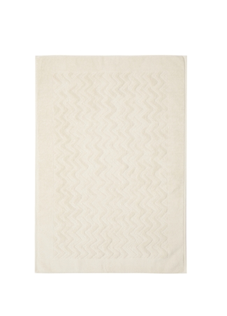 Missoni Home Rex Bej Zikzak Desenli Banyo Paspası
