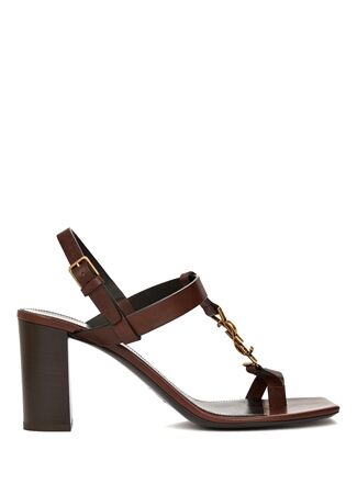 Kadın Cassandra Kahverengi Deri Sandalet 37 EU