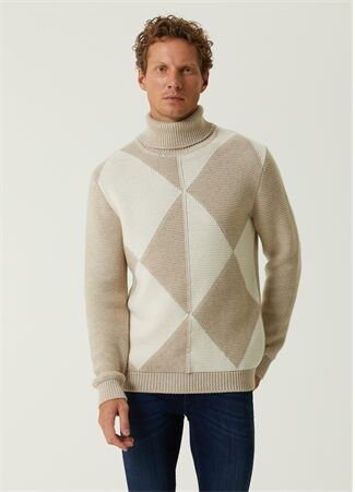 Kiton Erkek Bej Kaşmir Kazak M EU