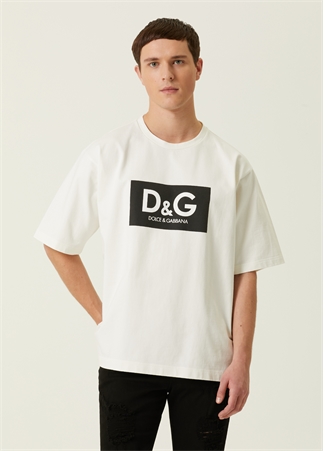 Dolce&Gabbana Erkek Beyaz Logo Detaylı T-shirt Siyah S EU Dolce&Gabbana Erkek Beyaz Logo Detaylı T-shirt Siyah S EU