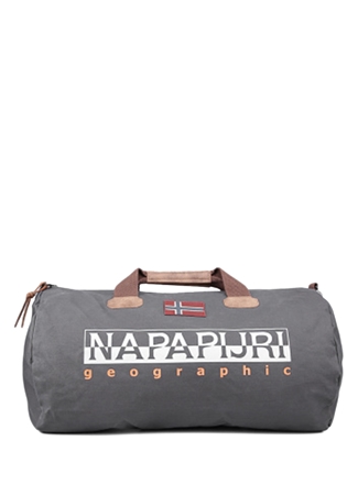 Napapijri Erkek Bering 2 Gri Logo Baskılı Seyahat Çantası EU Napapijri Erkek Bering 2 Gri Logo Baskılı Seyahat Çantası EU