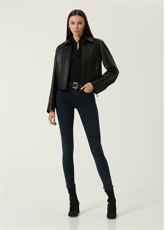 Frame Denim Kadın Le High Skinny Lacivert Jean Pantolon 23 US Frame Denim Kadın Le High Skinny Lacivert Jean Pantolon 23 US