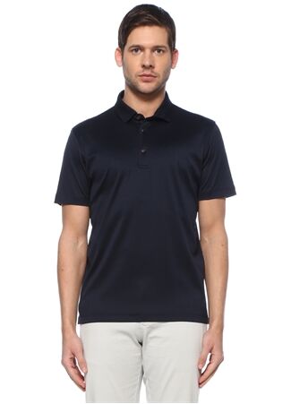 Pal Zileri Erkek Lacivert Polo Yaka T-shirt M EU
