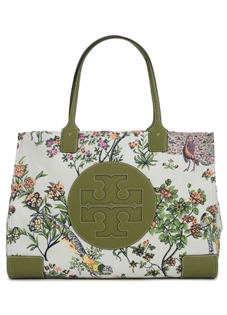Tory Burch Kadın Beyaz Yeşil Logo Detaylı Çanta EU Tory Burch Kadın Beyaz Yeşil Logo Detaylı Çanta EU