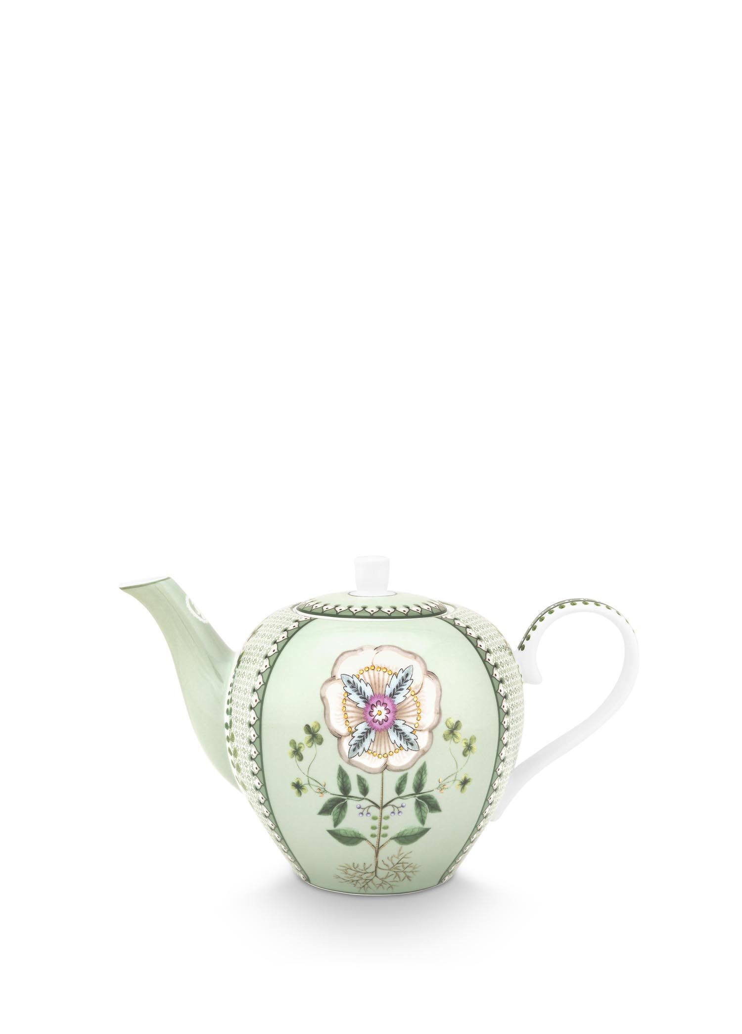 Pip Studio - Lily & Lotus Green Porcelain Teapot