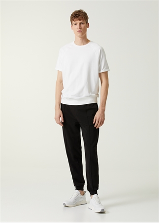 Beymen Collection Erkek Beyaz Bisiklet Yaka Kısa Kol Sweatshirt XL EU Beymen Collection Erkek Beyaz Bisiklet Yaka Kısa Kol Sweatshirt XL EU