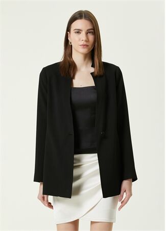 Network Kadın Regular Fit Siyah Ceket 42 EU