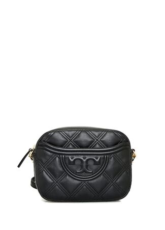 Tory Burch Kadın Fleming Siyah Deri Omuz Çantası EU