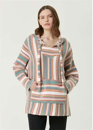 Faraway Kadın Tula Krem Kapüşonlu Kazak Bej XS EU