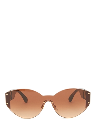 Versace Kadın Rose Gold Yuvarlak Formlu Güneş Gözlüğü Altın Rengi 46 EU