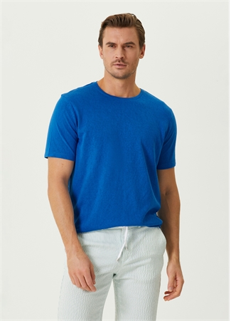 Network Erkek Slim Fit Saks T-shirt Mavi S Eu Network Erkek Slim Fit Saks T-shirt Mavi S Eu