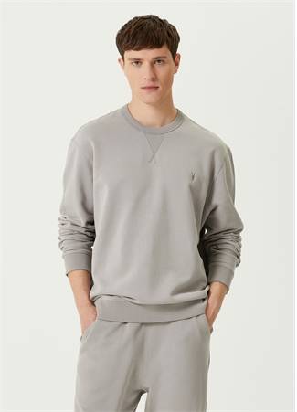 Allsaints Erkek Gri Logolu Sweatshirt S Eu Allsaints Erkek Gri Logolu Sweatshirt S Eu