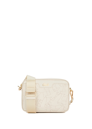 Beymen Club Kadın Monogram Beyaz Kuş Desenli Omuz Çantası Bej Eu Beymen Club Kadın Monogram Beyaz Kuş Desenli Omuz Çantası Bej Eu
