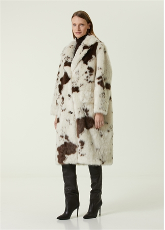 Stand Kadın Theresa Kahverengi Beyaz Suni Kürk Palto 34 FR Stand Kadın Theresa Kahverengi Beyaz Suni Kürk Palto 34 FR