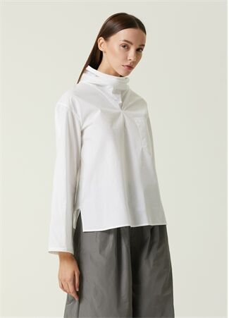 Pia Brand Kadın Lucia Beyaz Dik Yaka Gömlek 36 EU Pia Brand Kadın Lucia Beyaz Dik Yaka Gömlek 36 EU