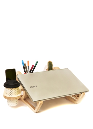 Tufetto Wocoo Ahşap Laptop Standı Bej Tufetto Wocoo Ahşap Laptop Standı Bej