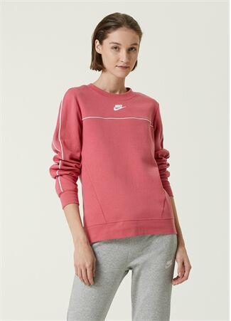Nike Kadın NSW Millenium Essential Fleece Pembe Sweatshirt XS EU