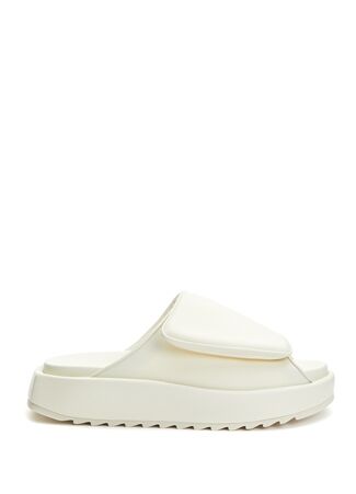 Gia Borghini Kadın Beyaz Deri Terlik 36 Eu