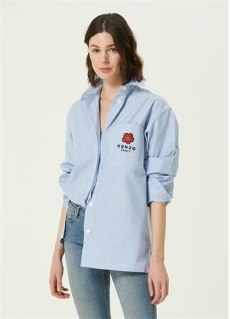 Kenzo Kadın Gömlek Mavi 38 Fr Kenzo Kadın Gömlek Mavi 38 Fr