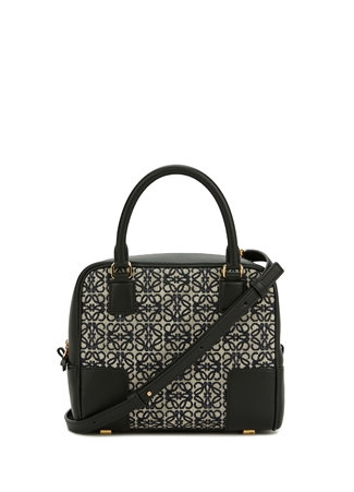 Loewe Kadın Siyah Lacivert Logo Desenli Omuz Çantası EU Loewe Kadın Siyah Lacivert Logo Desenli Omuz Çantası EU