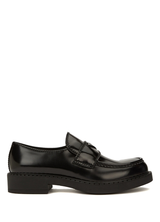 Prada Erkek Siyah Logolu Deri Loafer 6 UK Prada Erkek Siyah Logolu Deri Loafer 6 UK