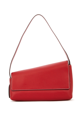Staud Kadın Acute Kırmızı Deri Çanta Eu