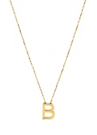 Collection Kadın Harf Detaylı Altın Rengi Kolye EU