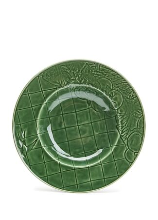 Bordallo Pinheiro Yeşil Desenli Porselen Kase