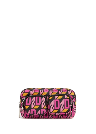 Dsquared2 Kadın Pembe Logo Baskılı Bel Çantası EU Dsquared2 Kadın Pembe Logo Baskılı Bel Çantası EU