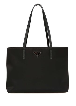 Prada Kadın Siyah Logo Detaylı Omuz Çantası EU