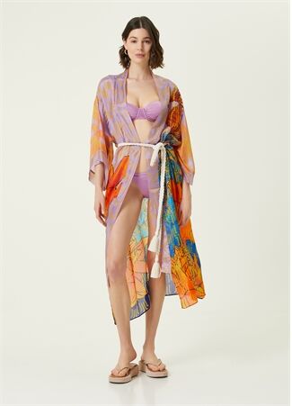 Jaquette Kadın Kimono Mor Eu