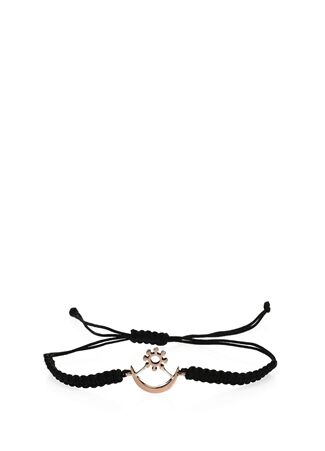 Collection Kadın Adinkra Siyah Altın Rengi Bileklik EU