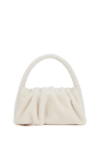 The Moire Kadın Beyaz Peluş Omuz Çantası EU The Moire Kadın Beyaz Peluş Omuz Çantası EU