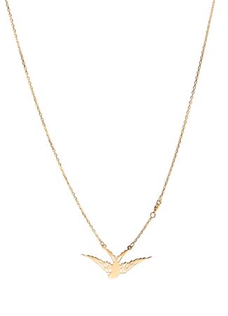 Collection-Alper Tunçoku Kadın Kuş Formlu Altın Rengi Kolye EU