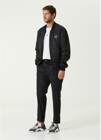 Dolce&Gabbana Erkek Siyah Beli Kordonlu Cropped Yün Pantolon 54 IT Dolce&Gabbana Erkek Siyah Beli Kordonlu Cropped Yün Pantolon 54 IT