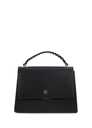George Hogg Kadın Siyah Logo Detaylı Çanta EU
