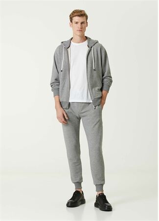 Beymen Collection Erkek Gri Beli Kordonlu Jogger Eşofman Altı S EU Beymen Collection Erkek Gri Beli Kordonlu Jogger Eşofman Altı S EU